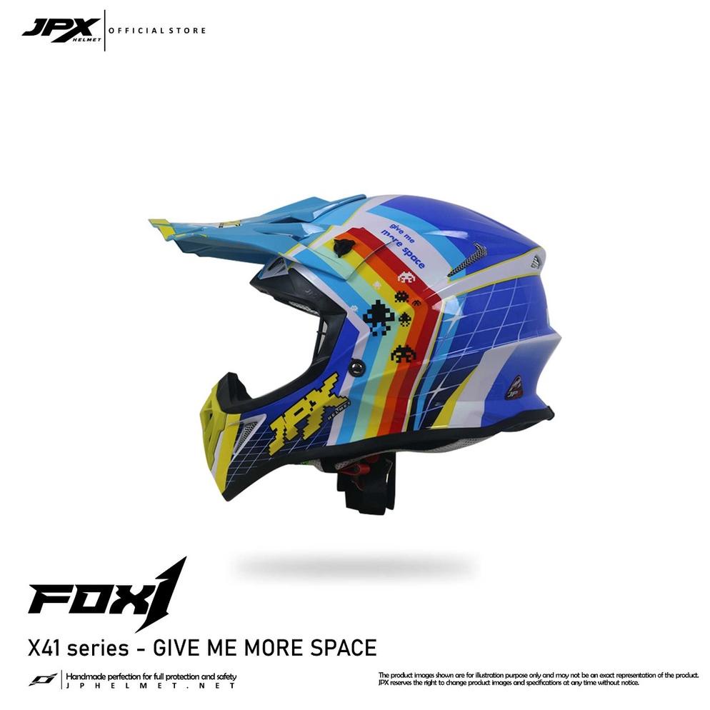 Jual Helm Jpx Cross Full Face X41 - Give Me More Space | Shopee Indonesia