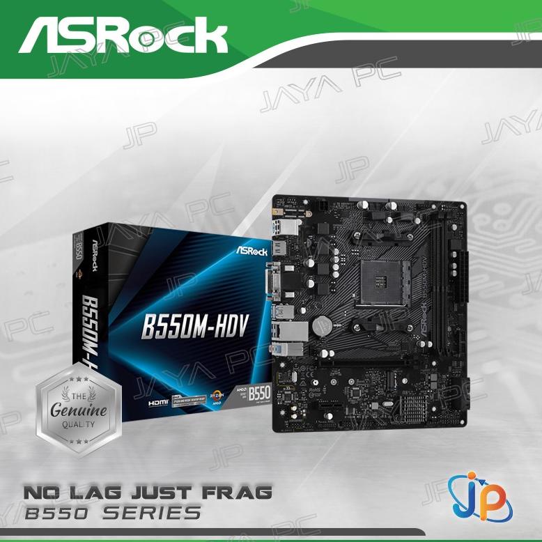 Jual Motherboard Asrock B550M-Hdv (Am4, Amd, B550, Ddr4, Usb3.2, Sata3 ...