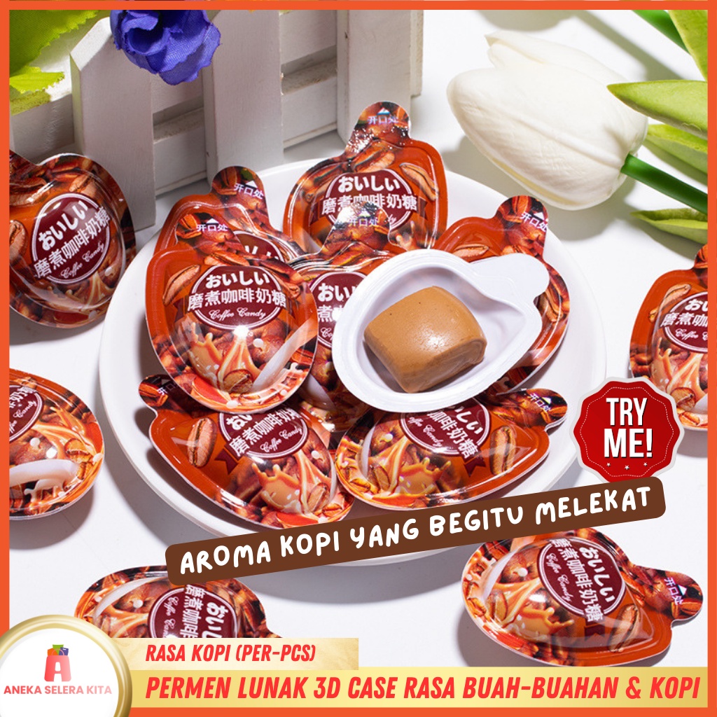 Jual Permen Lunak Rasa Durian/Stroberi/Mangga/Kelapa/Markisa dan Kopi ...