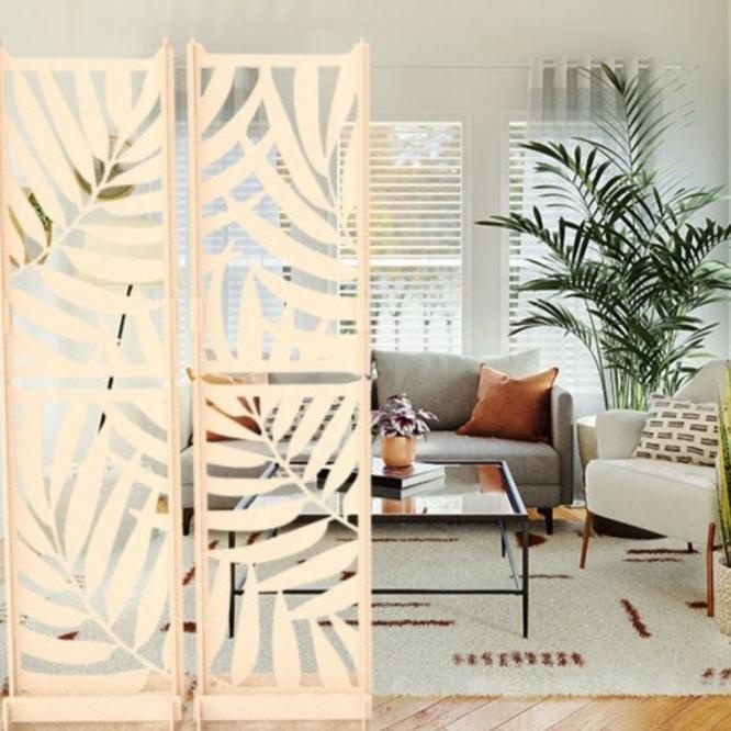 Jual Sketsel Pembatas Ruangan Lasercut Tropical Palm Leaf|Sketsel ...