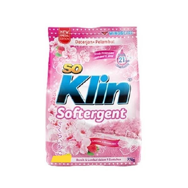 Jual SOKLIN SOFTERGENT JAPANESE SAKURA & STRAWBERRY 720 GR | Shopee Indonesia