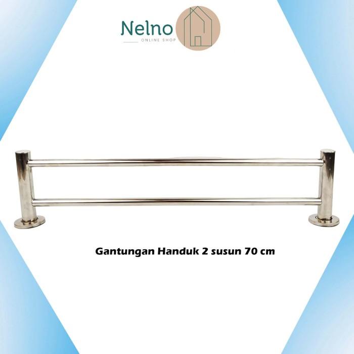 Jual Gantungan Handuk 2 susun 70 cm | Shopee Indonesia