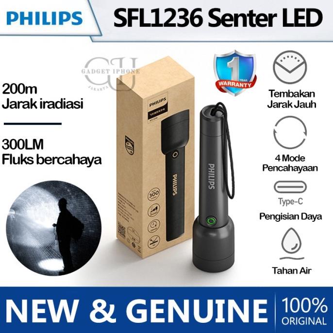 Jual Philips Lampu Senter LED / Senter Police Swat Flashlight Super ...