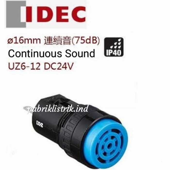 Jual Buzzer UZ6-12 16mm 24V dc idec original UZ 612 UZ612 | Shopee ...