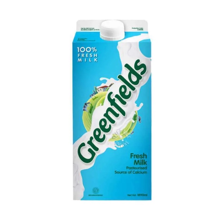 Jual Greenfields Fresh Milk Full Cream 1.89 Liter | Shopee Indonesia