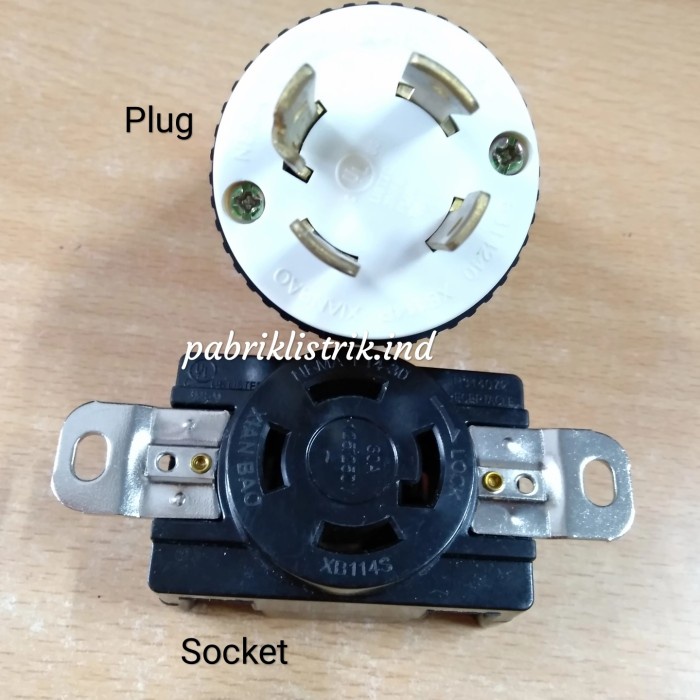 Jual Plug Socket connector Trafo Generator std NEMA L14 30 4 kaki 30A ...