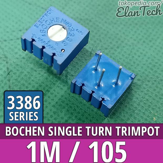 Jual Trimpot 1M Bochen Single Turn Cermet Trimmer 1 Mega Ohm 105 ...