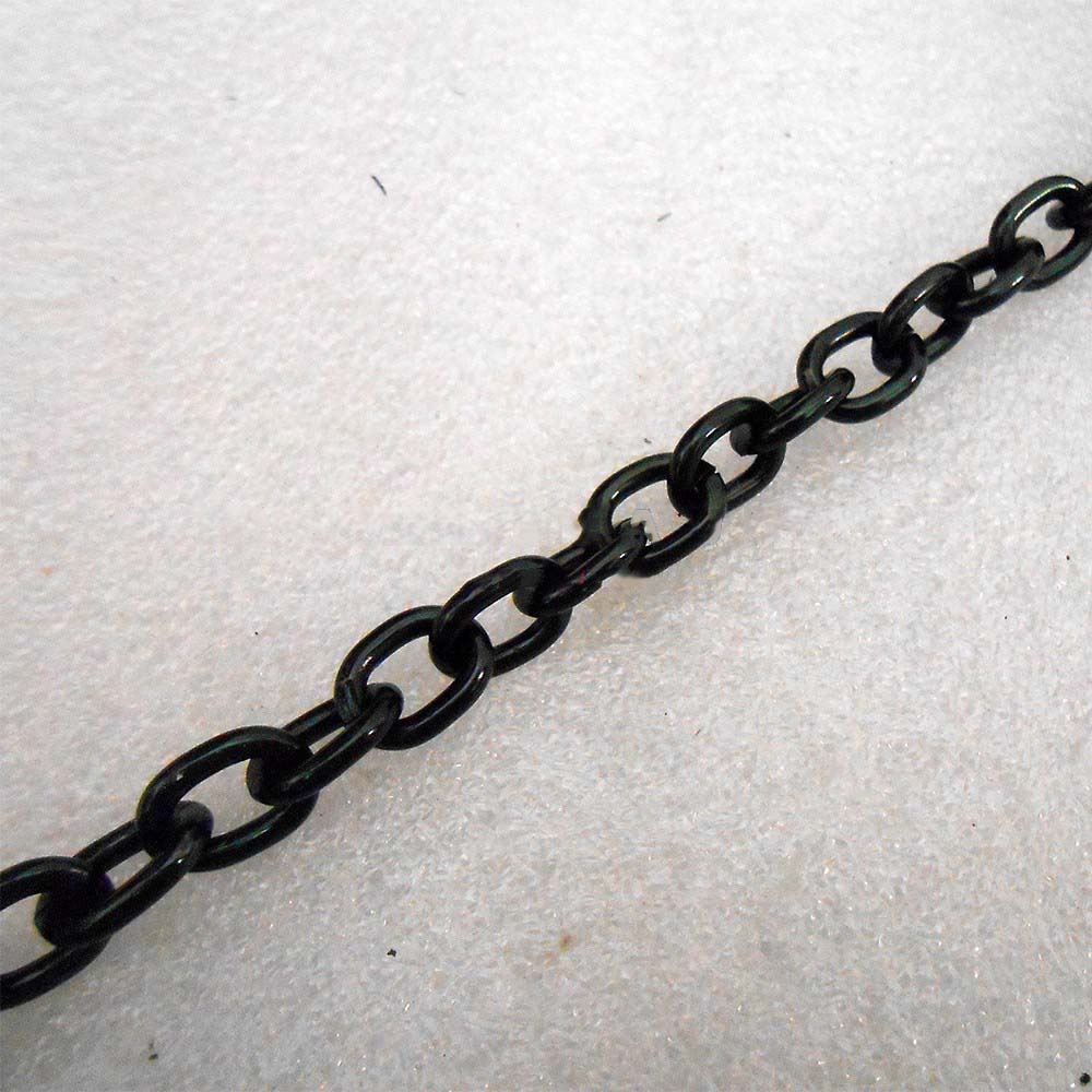 Jual Rantai Warna Hitam Lebar 9 mm Harga Per Meter Untuk Craft Dll ...
