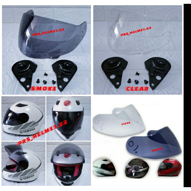 Jual Kaca helm yamaha vixion/R15 helm full face yamaha | Shopee Indonesia