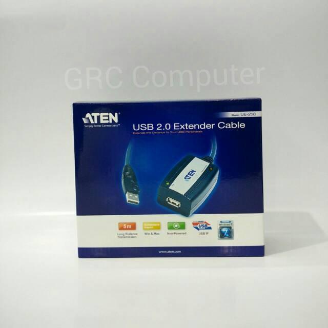 Jual ATEN UE-250 USB 2.0 EXTENDER CABLE / KABEL (5M) | Shopee Indonesia