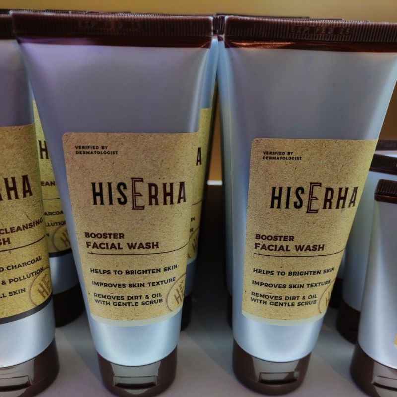 Jual HISERHA BOOSTER FACIAL WASH 100G - SABUN PENCERAH WAJAH PRIA ...