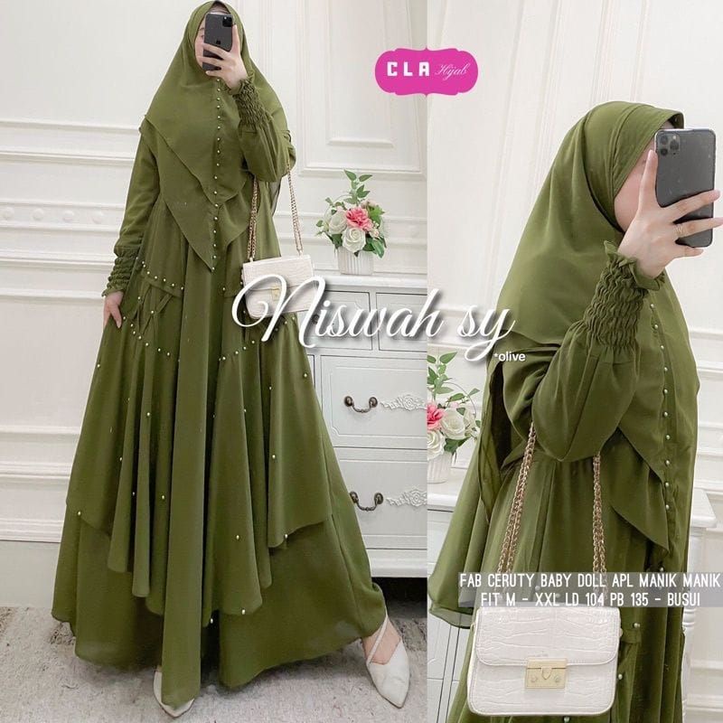 Jual PASHION MUSLIM NISWAH SYARI SET HIJAB | Shopee Indonesia