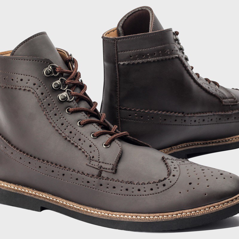 Jual Sepatu Pria Boots Formal Klasik Vintage Riding Giant Flames ...
