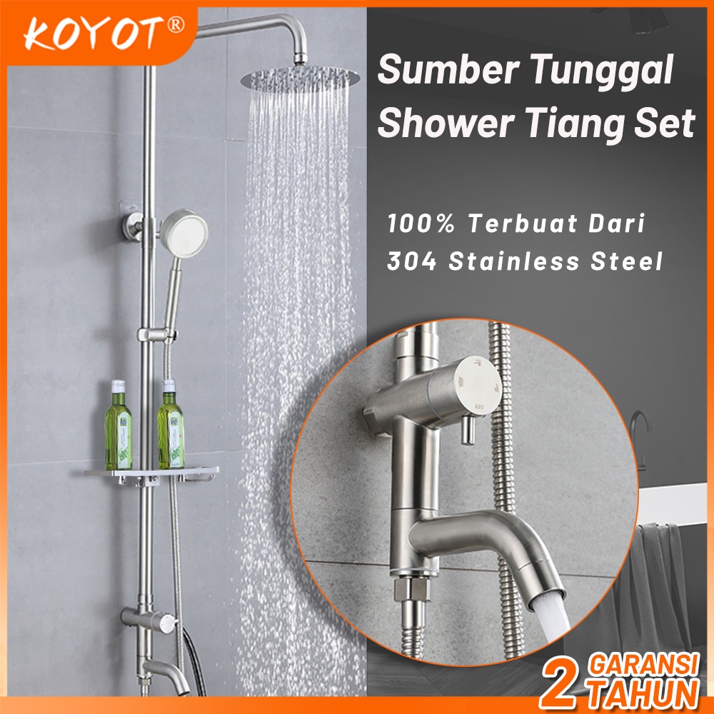 Jual KOYOT Shower Kamar Mandi Full Set Sumber Tunggal 304 Stainless ...