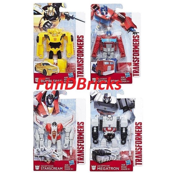 Jual Hasbro Transformers Optimus Prime Bumblebee Megatron Starscream ...