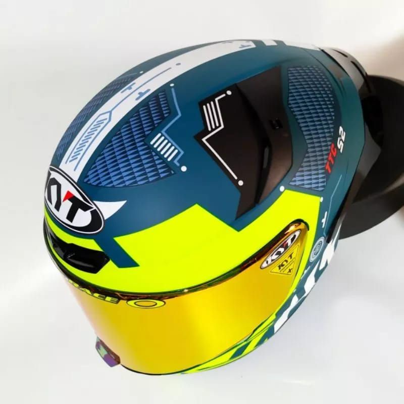 Jual HELM KYT TT COURSE FUSELAGE BLAK MATT/YELOW | Shopee Indonesia
