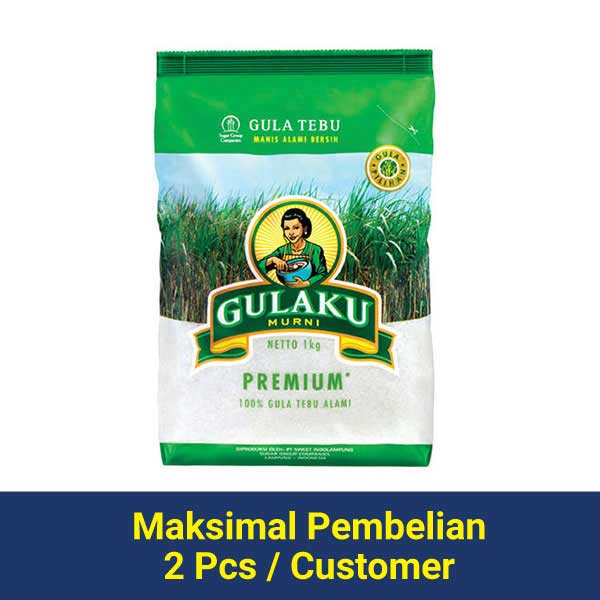 Jual GULAKU GULA TEBU PREMIUM PUTIH 1 KG | Shopee Indonesia