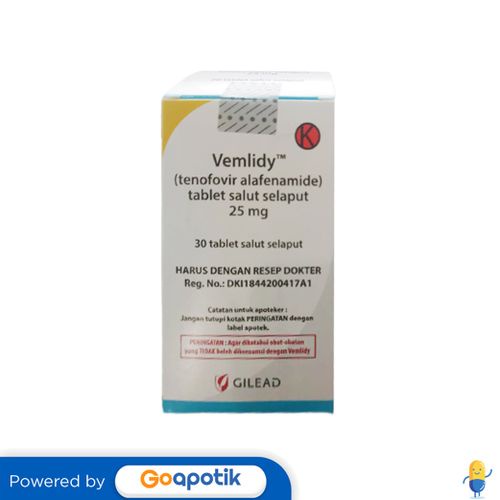 Jual VEMLIDY 25 MG BOTOL 30 TABLET | Shopee Indonesia