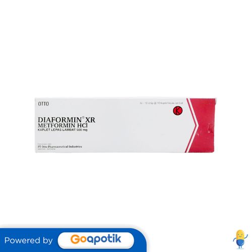 Jual DIAFORMIN XR 500 MG BOX 100 KAPLET | Shopee Indonesia