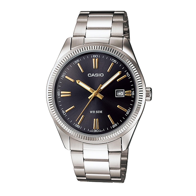 Jual Jam Tangan Pria Casio General MTP-1302D-1A2VDF Black Dial ...