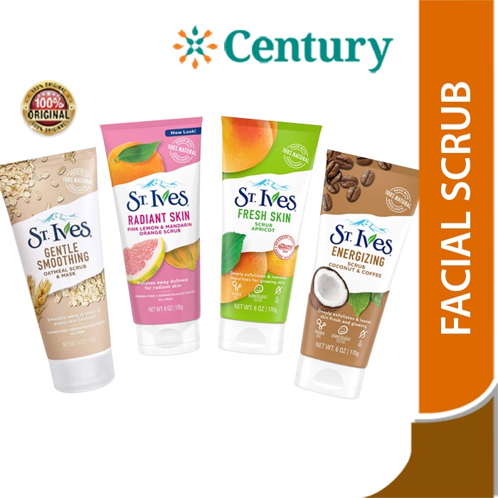 Jual St. Ives Fresh Skin Apricot Face Scrub 170G/energizing Coconut ...