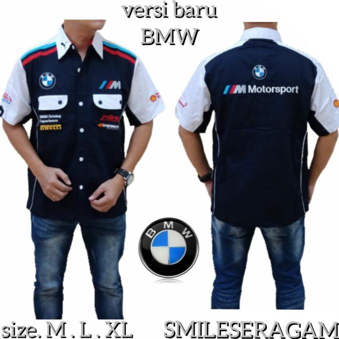 Jual seragam bordir BMW / kemeja balap /mekanik dealer MotoGP/kemeja ...