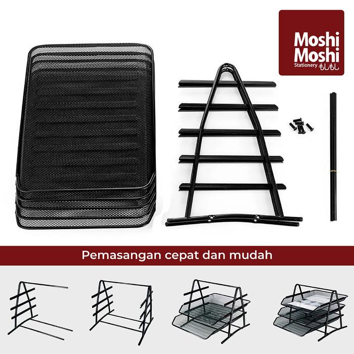 Jual Document Tray Desk Storage Rak Kertas File Dokumen 5 Susun Jaring ...