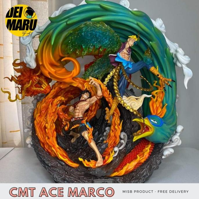 Jual Miss Time Studio MT Marco and Ace Resin Statue One Piece no tsume ...
