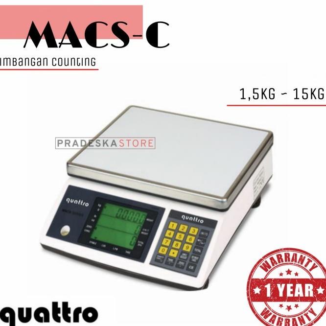 Jual Timbangan Digital Counting Macs-C Quattro 1,5Kg 3Kg 7,5Kg 15Kg ...