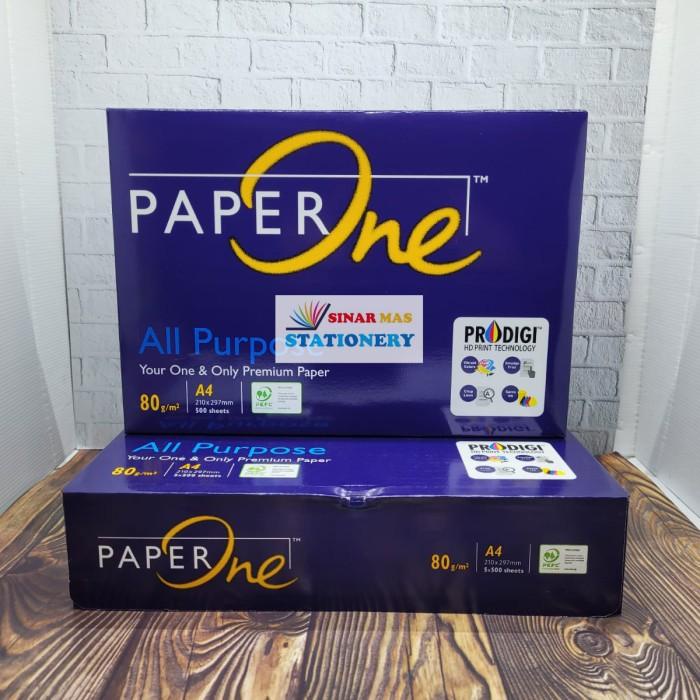 Jual Paper Kertas Paper One A4 80 Gram Kertas Hvs Murah Kertas Foto Copy ( Rim ) | Shopee Indonesia