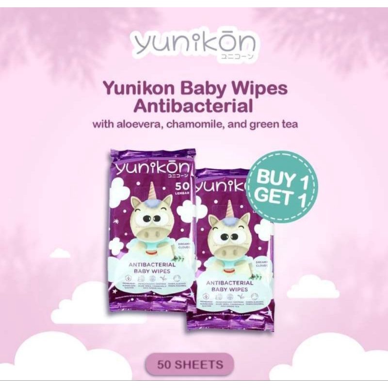 Jual YUNIKON DIAPER CHANGE BABY WIPES/TISSUE BASAH BAYI/50 LEMBAR /BUY ...