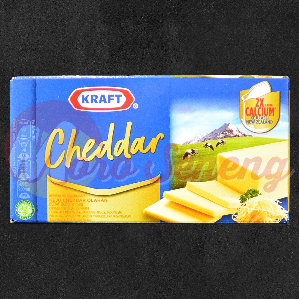 Jual Kraft Keju Cheddar Balok / Cheddar Cheese - 150 gram | Shopee ...