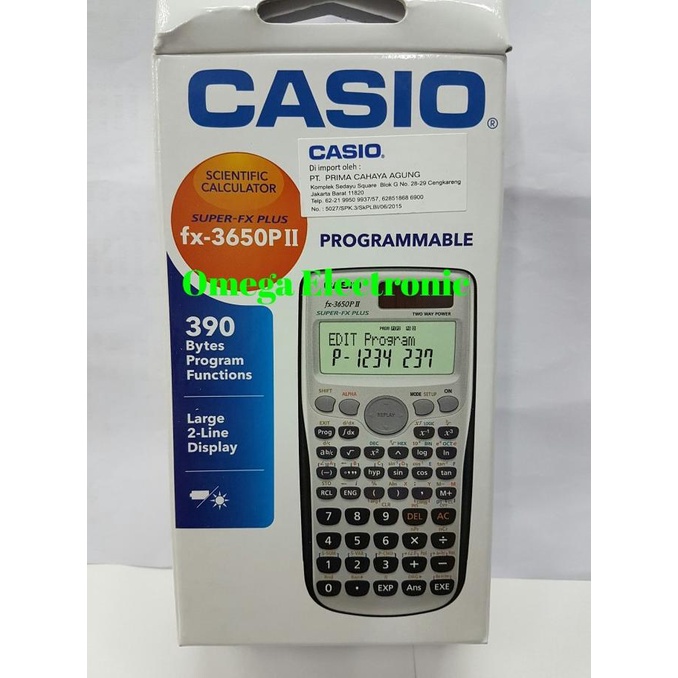 Jual Casio Fx 3650p Scientific Calculator Ilmiah Kalkulator Kuliah