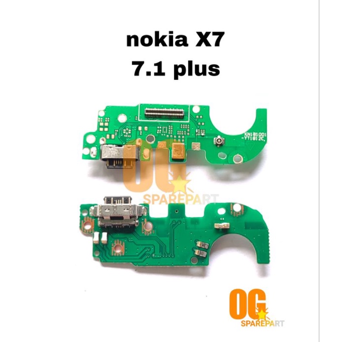 Jual Konektor Charger Nokia X7 7.1 Plus USB Papan Cas Mic Pcb Board ...
