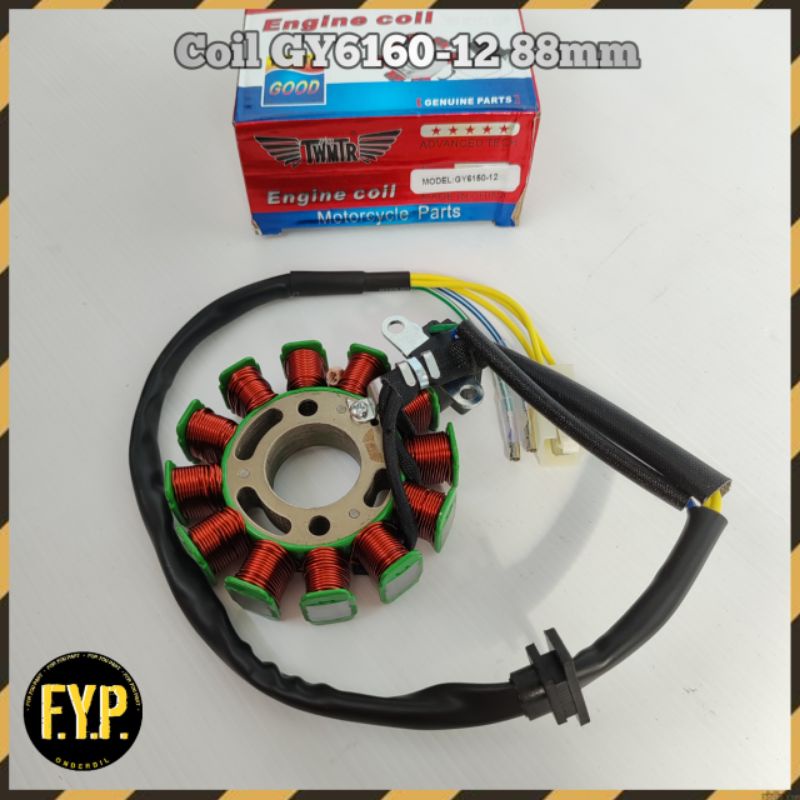 Jual Kabel Spull Engine Coil GY6160-12 88mm 2 Baut Motor Viar Karya Kaisar Jialing Nozomi Roda ...