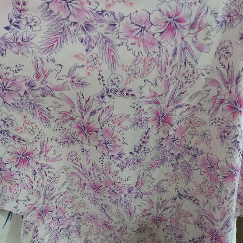 Jual KAIN BAHAN LINEN CORAK BUNGA DAN ABSTRAK STOCKLOAD #GARMENT Uk ...