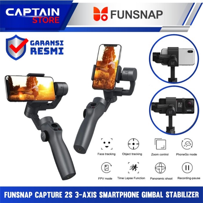 Jual FunSnap Capture 2S 3-Axis Smartphone Gimbal Stabilizer | Shopee ...