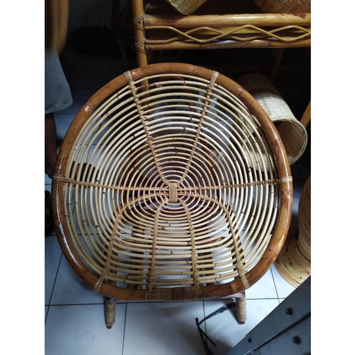 Jual Kursi Keong (Besar) Rotan Cirebon | Shopee Indonesia