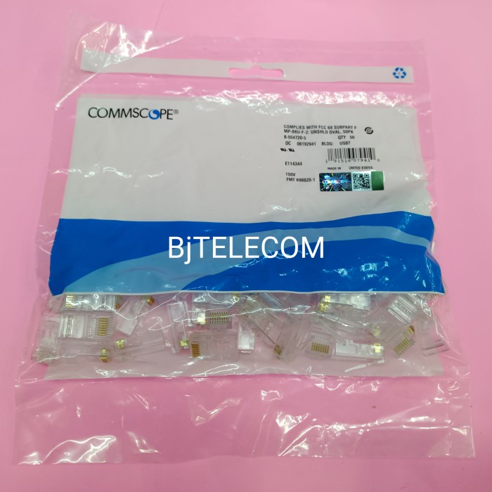 Jual TOP PRODUCT" konektor RJ 45 AMP commscope original/ connector rj45 ...