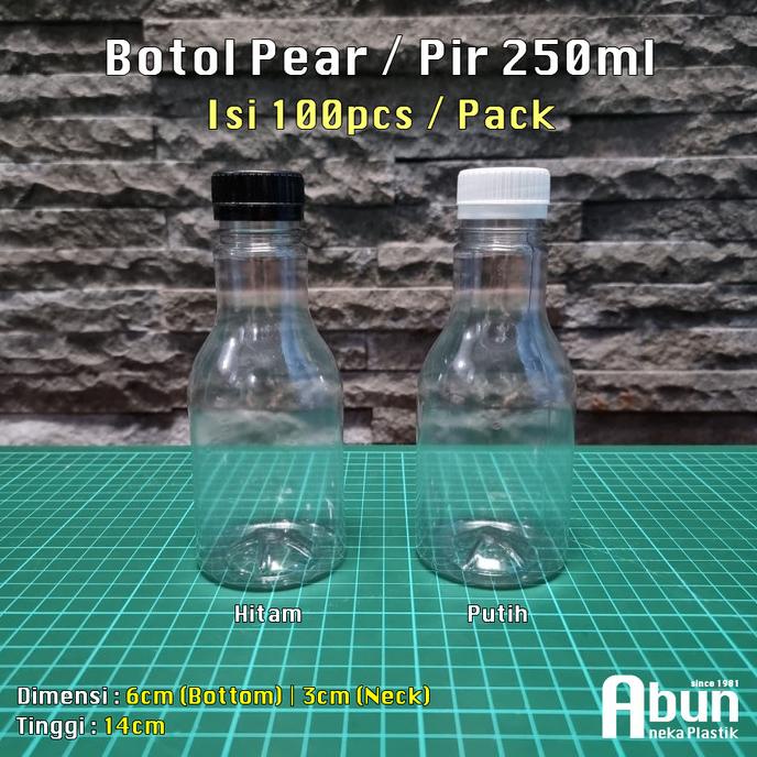 Jual Produk Baru Botol Plastik Pear 250Ml Long Neck (14Gr) Isi 100Pcs | Shopee Indonesia