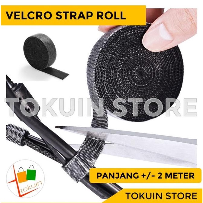 Jual ~~~~~] Velcro Strap Klip Tali Pengikat Kabel Velcro Cable ...