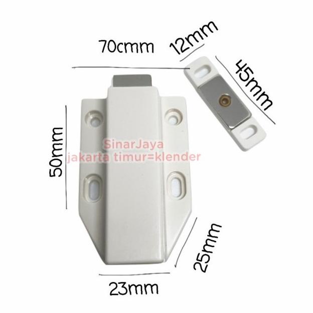 Jual Push To Open Tip On Premium Magnet Damper Catches Pintu Lemari ...