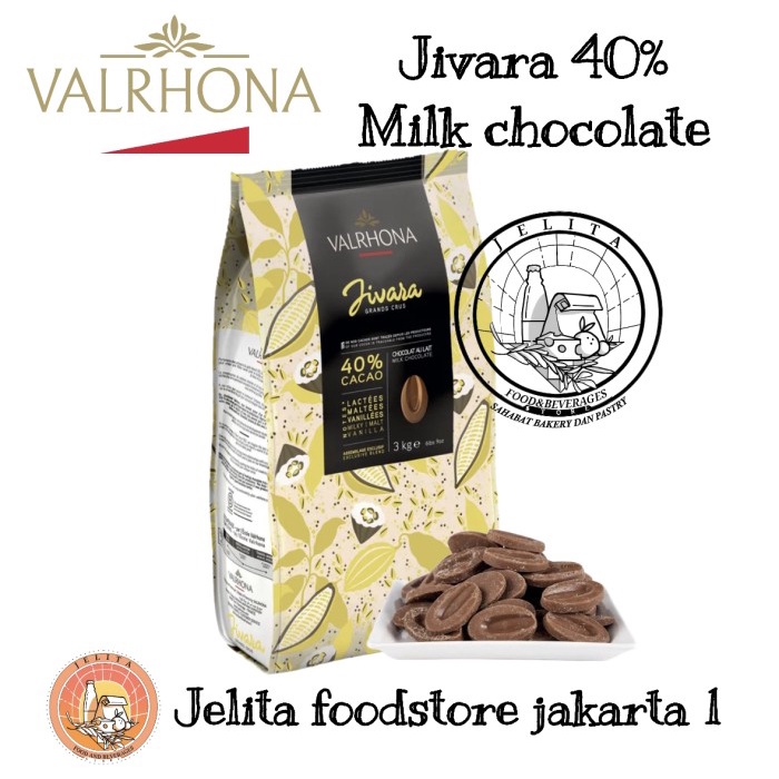 Jual Chocolate Valrhona Jivara 40% Milk 500gr | Shopee Indonesia