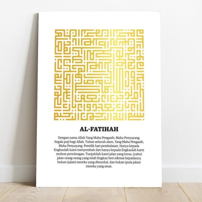 Jual Poster Surah Al-Fatihah Pembuka Ummul Al-Quran Bacaan Arti ...