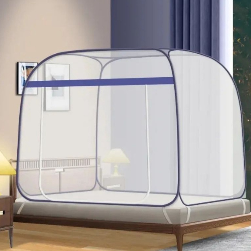 Jual selambu kelambu tidur lipat dewasa 200x200 jumbo pinggiran karet ...