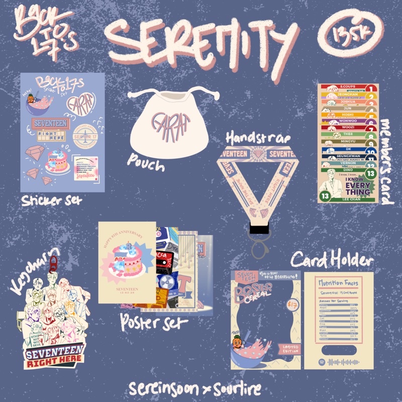 Jual [PACKAGE] BACK TO 17s | Seventeen’s Fanmade kit/Sticker/Handstrap ...