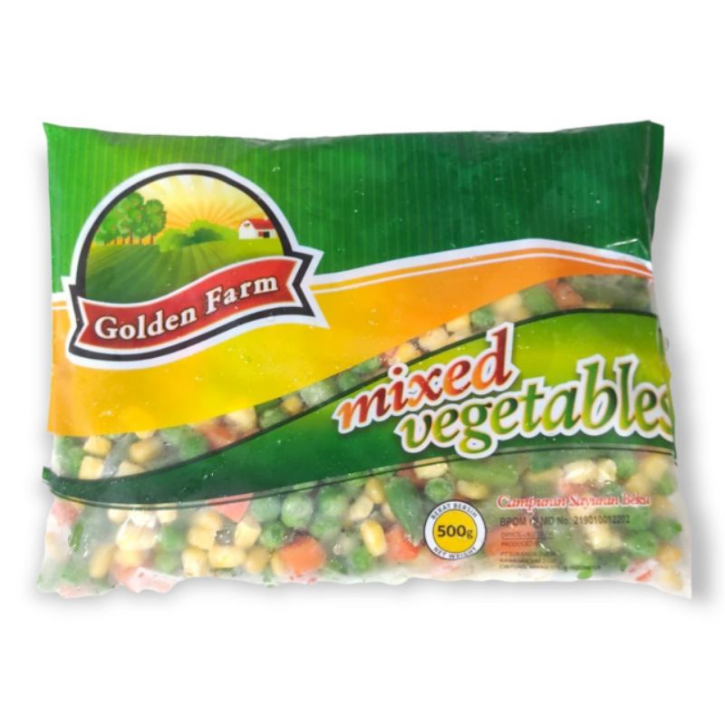 Jual Mixed Vegetables Beku Golden Farm 500gr 100% HALAL | Shopee Indonesia