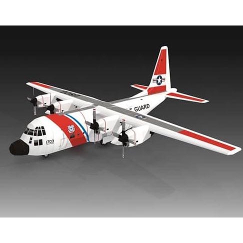 Jual DIY Papercraft pesawat / airplane US Coast Guard HC-130H | Shopee ...