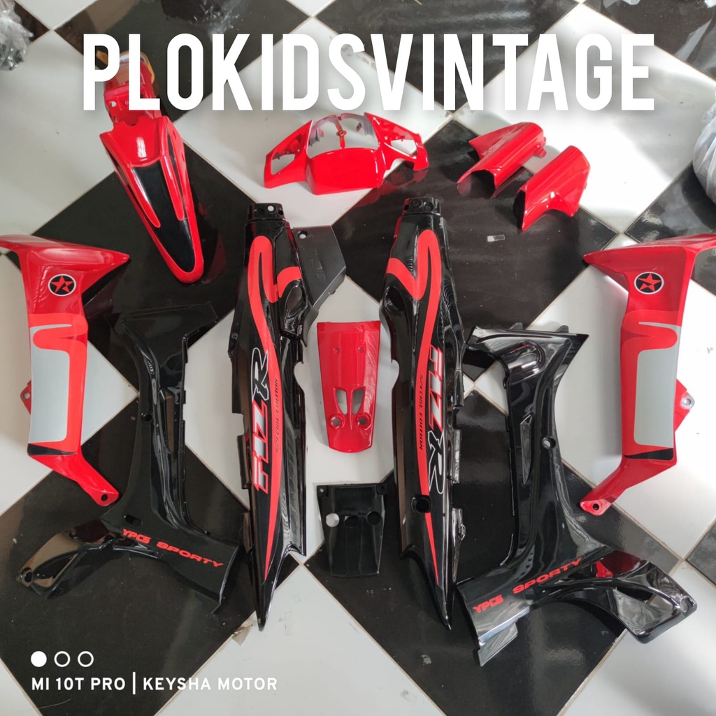 Jual FULL BODY HALUS YAMAHA FIZ R CALTEX MERAH HITAM TERMURAH | Shopee ...