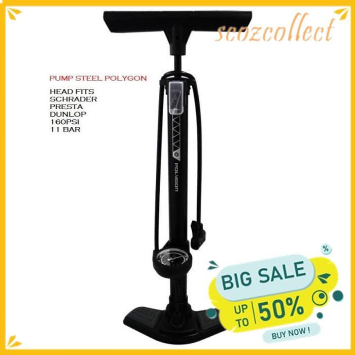 Jual POMPA LANTAI POLYGON SEPEDA MOTOR DUAL HEAD 160 PSI ! | Shopee ...